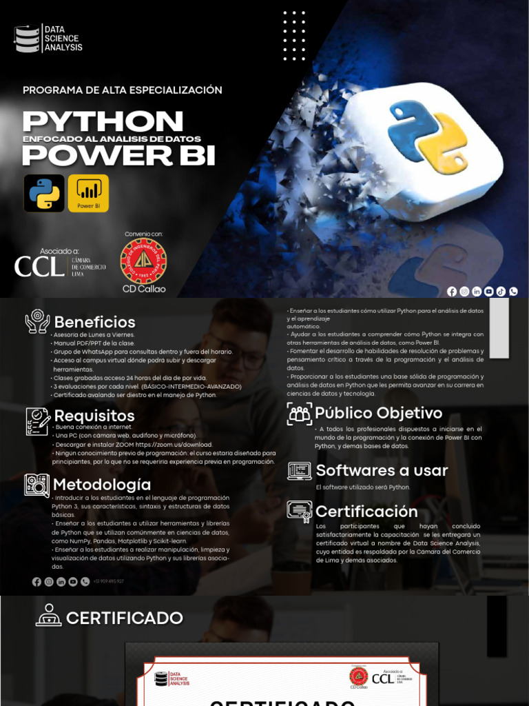 40 Temas - Python Enfocado Al Análisis de Datos Power Bi | PDF | Python ...