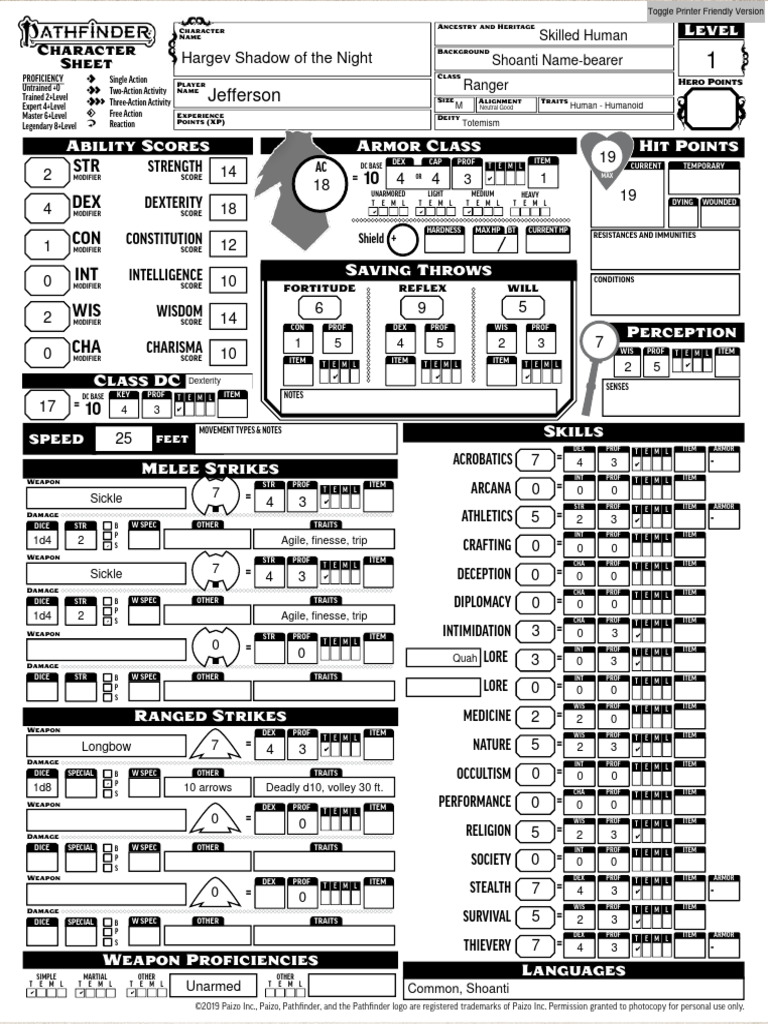 Shoanti Ranger | PDF