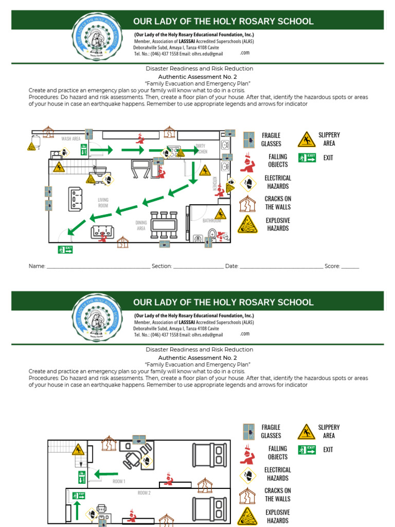 “Family Evacuation and Emergency Plan” Create and Practice an Emergency ...