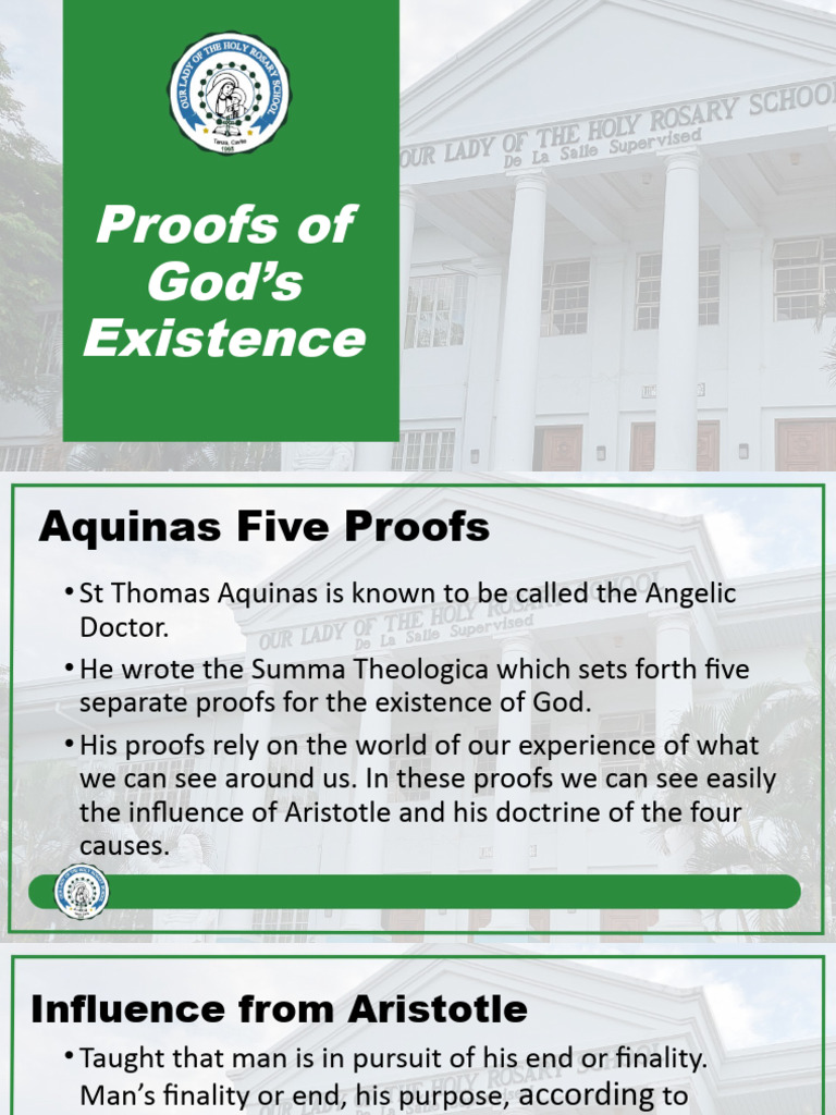 Lesson+2+-Proofs+of+God's+Existence | PDF | Thomas Aquinas | Soul