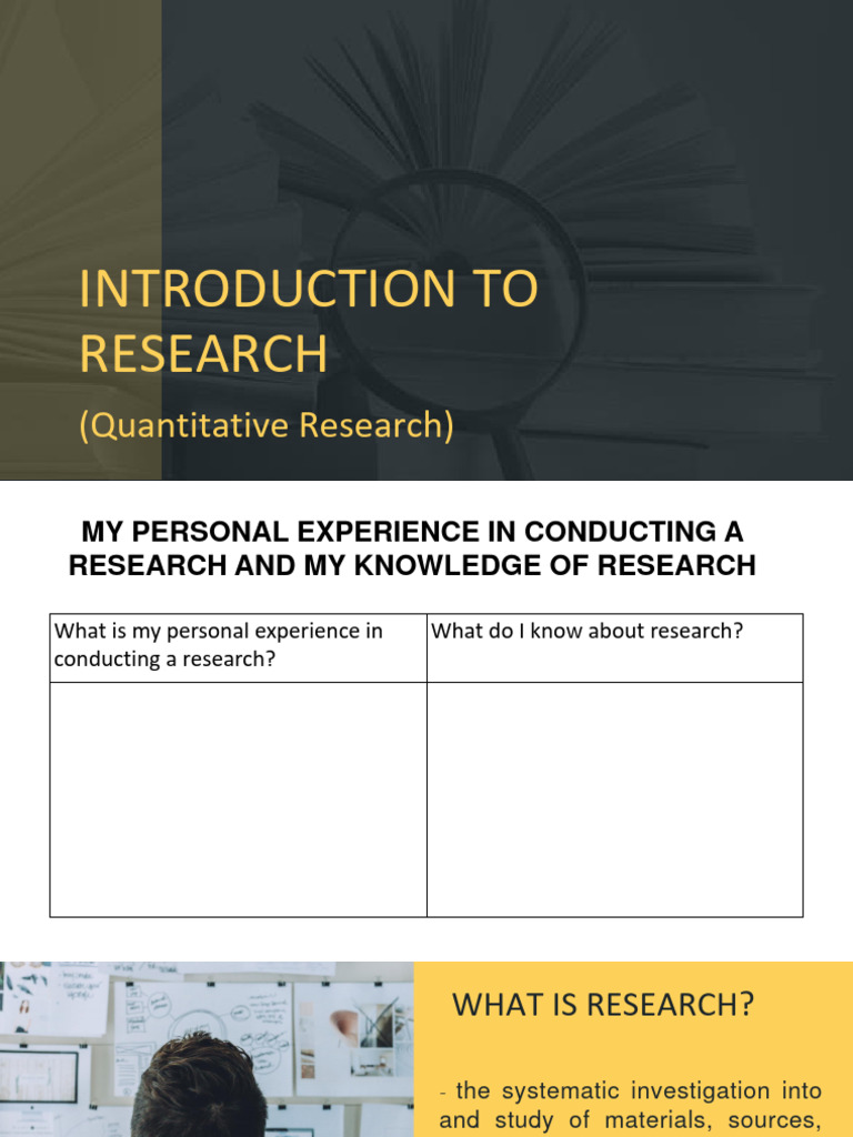 Introduction To Research | PDF