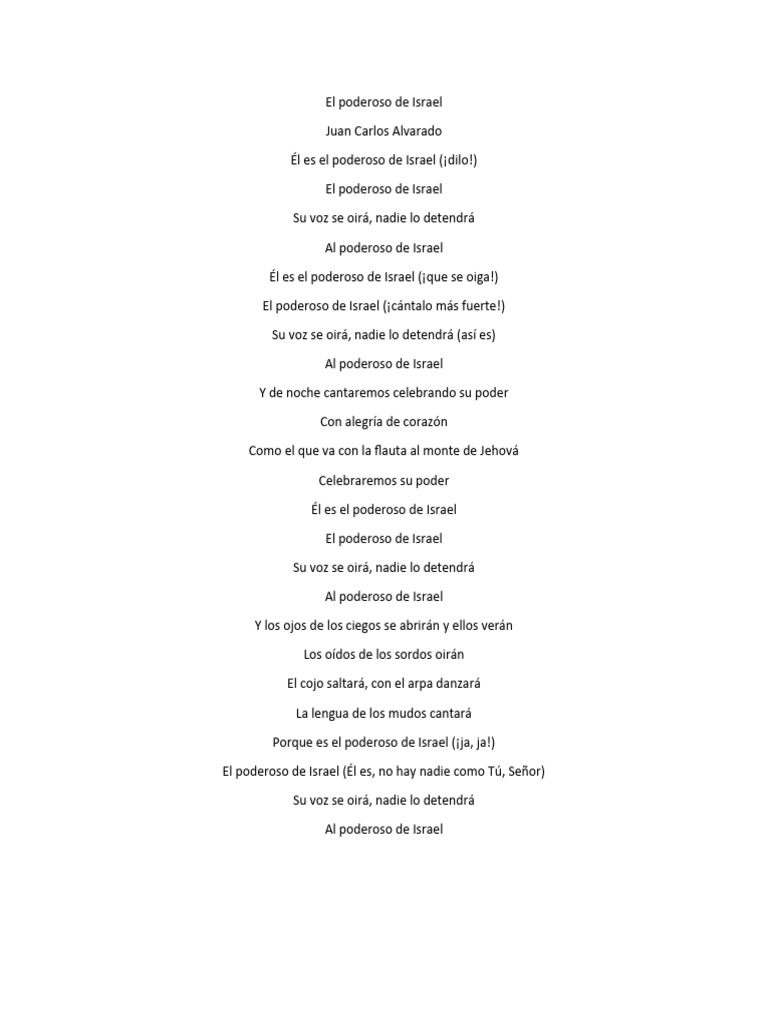 El Poderoso de Israel | PDF