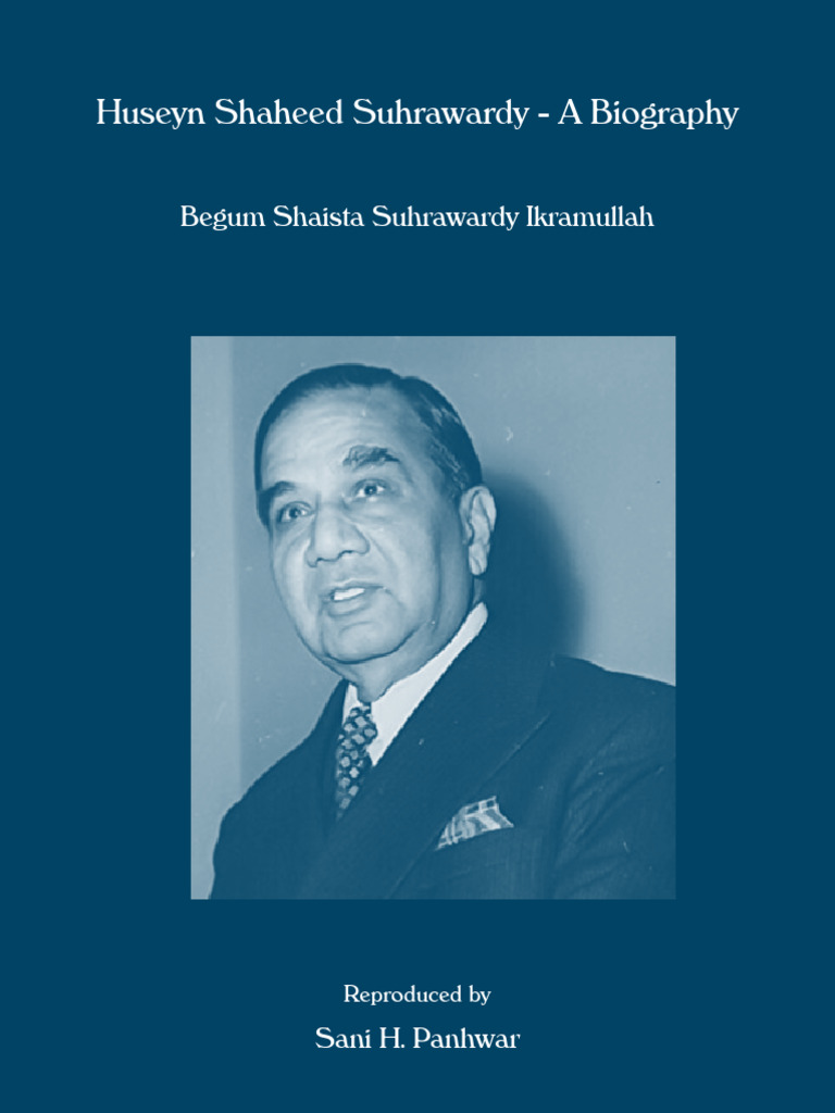 Huseyn Shaheed Suhrawardy A Biography | PDF