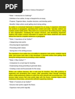 Harvard Outline Structure Guide | PDF