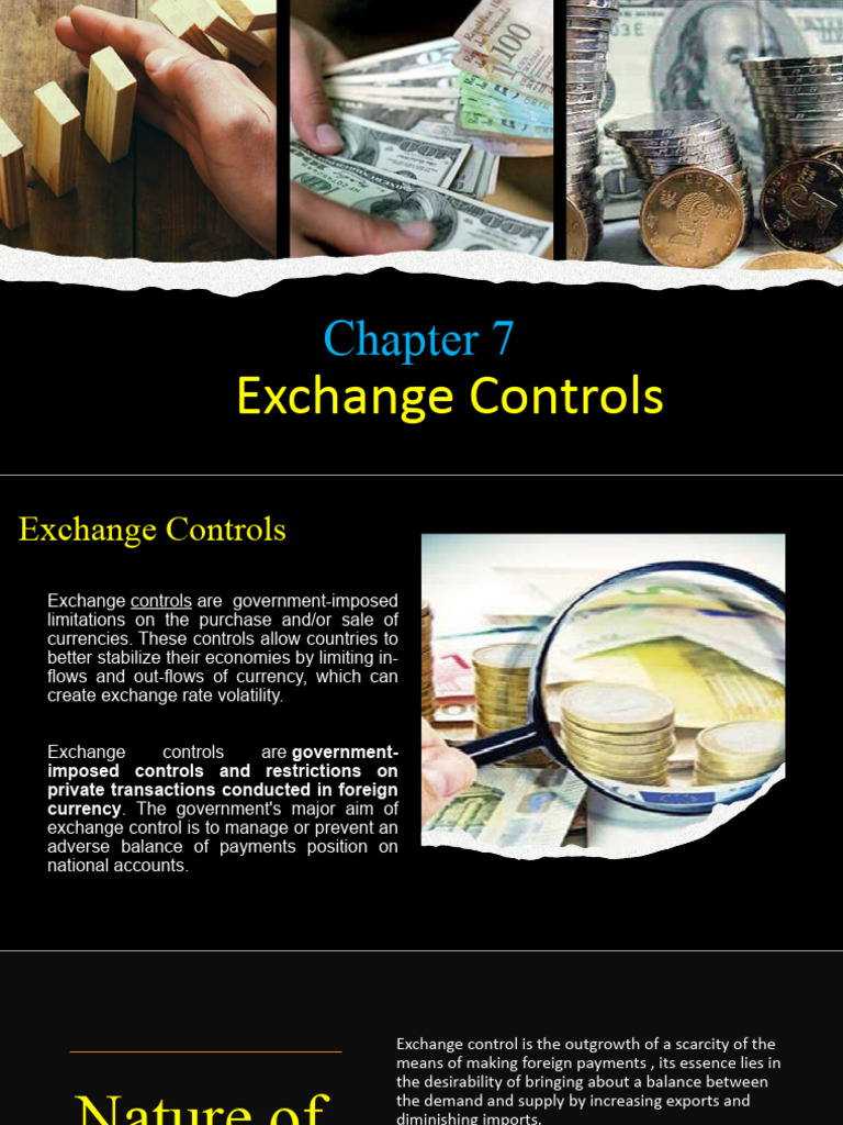 Chapter 7 Exchange Controls | PDF | Exchange Rate | Currency