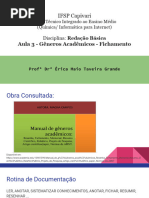 Modelo de Estrutura de Fichamento LIVRO e ARTIGO | PDF