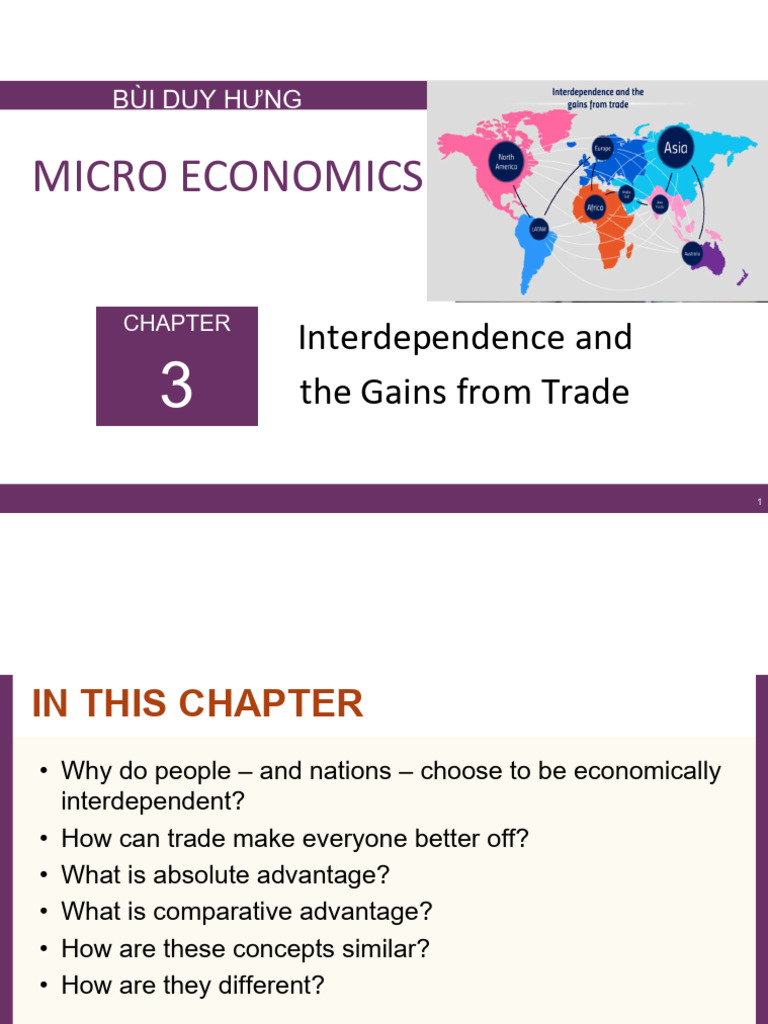 Chapter 3 Interdependence and Gains From Trade | PDF