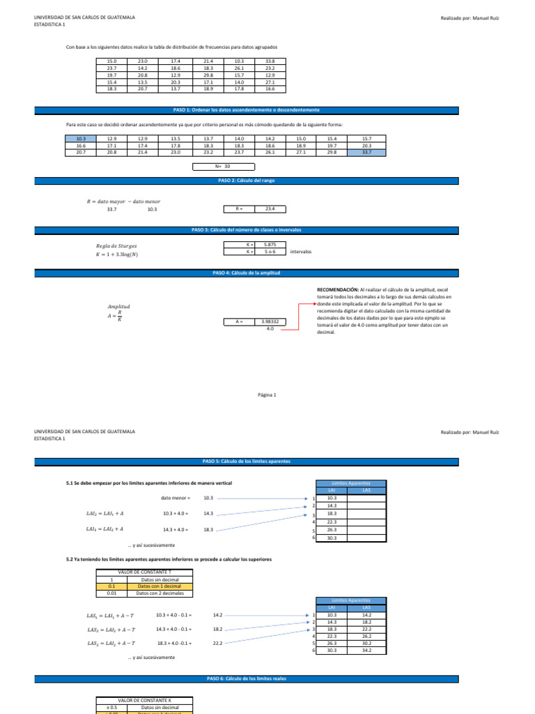 Ejemplo Resuelto - Datos Agrupados | PDF | Muestreo (Estadísticas)