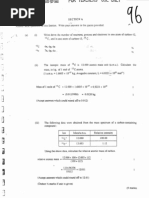 2001 AL Chemistry Paper II Marking Scheme