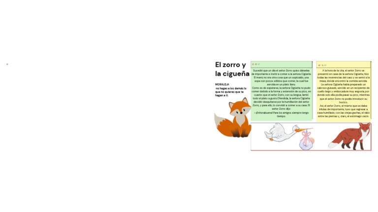 El Zorro y La Cigueña | PDF