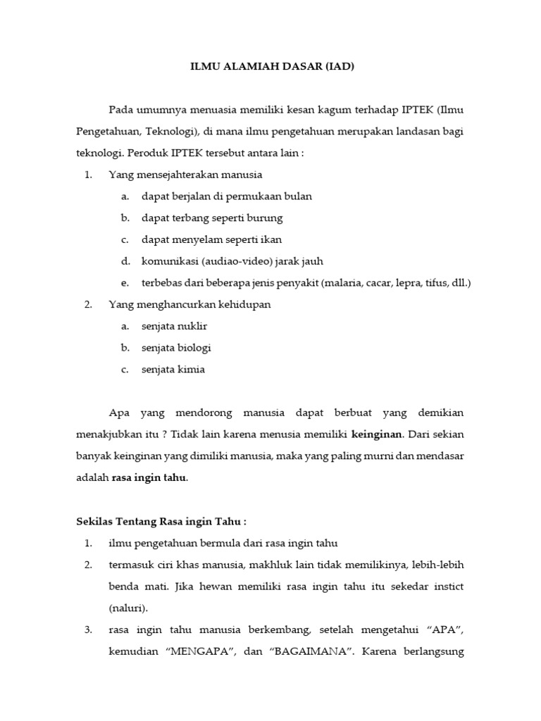 Matematika Dan Ilmu Alamiah Dasar | PDF | Sains & Matematika