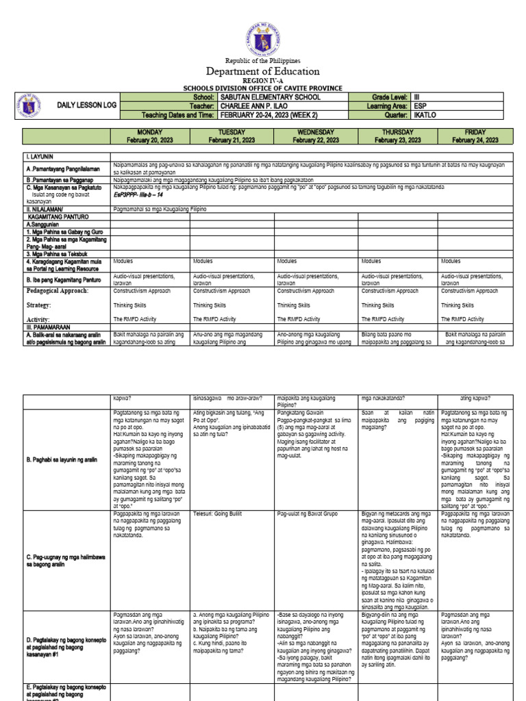 DLL_ESP3_Q3_WEEK2 | PDF