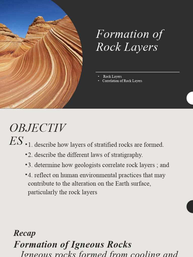 7. Formation of Rock Layers | PDF | Rock (Geology) | Stratigraphy