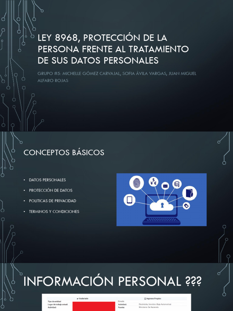 Ley 8968, Protección de Datos | PDF