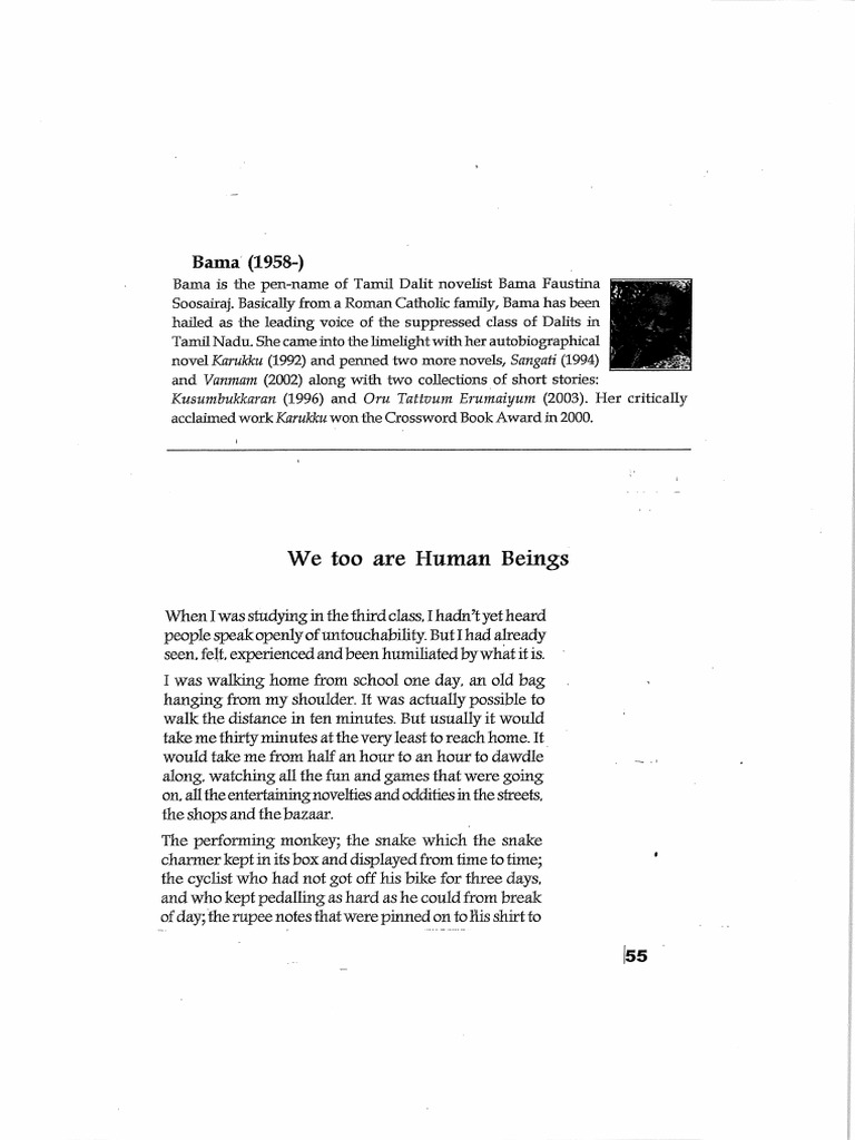 Bama - We Too Are Human Beings | PDF Bama - We Too Are Human Beings | PDF