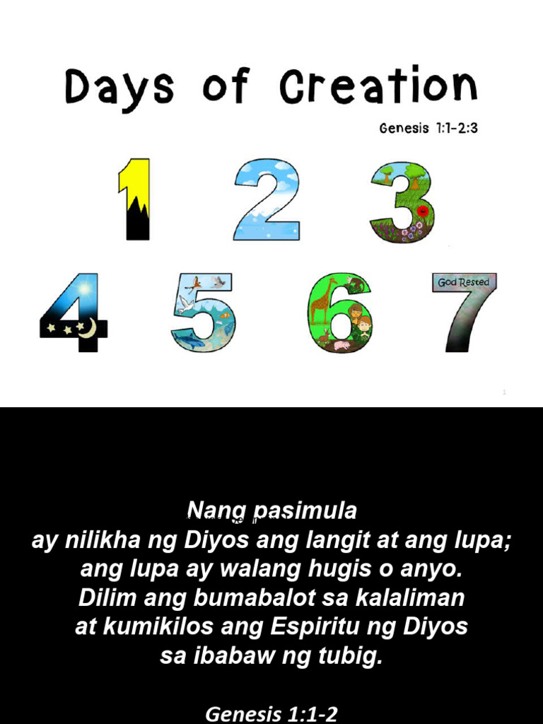 Creation Story for Children | PDF