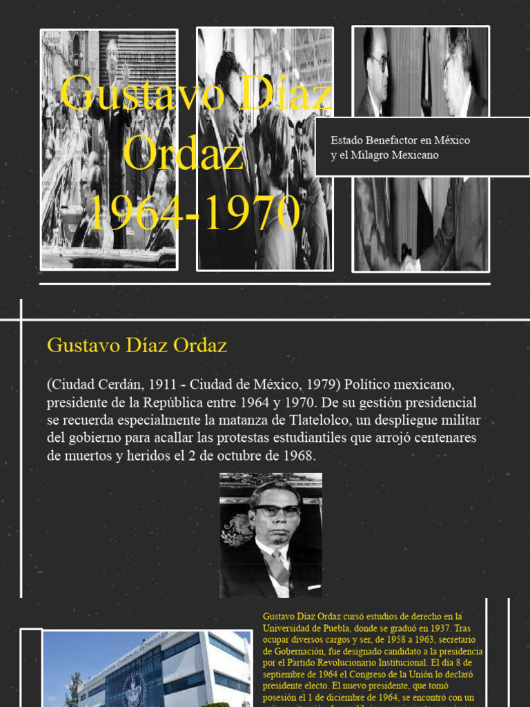 Gustavo Díaz Ordaz: Presidencia y Represión | PDF | Política