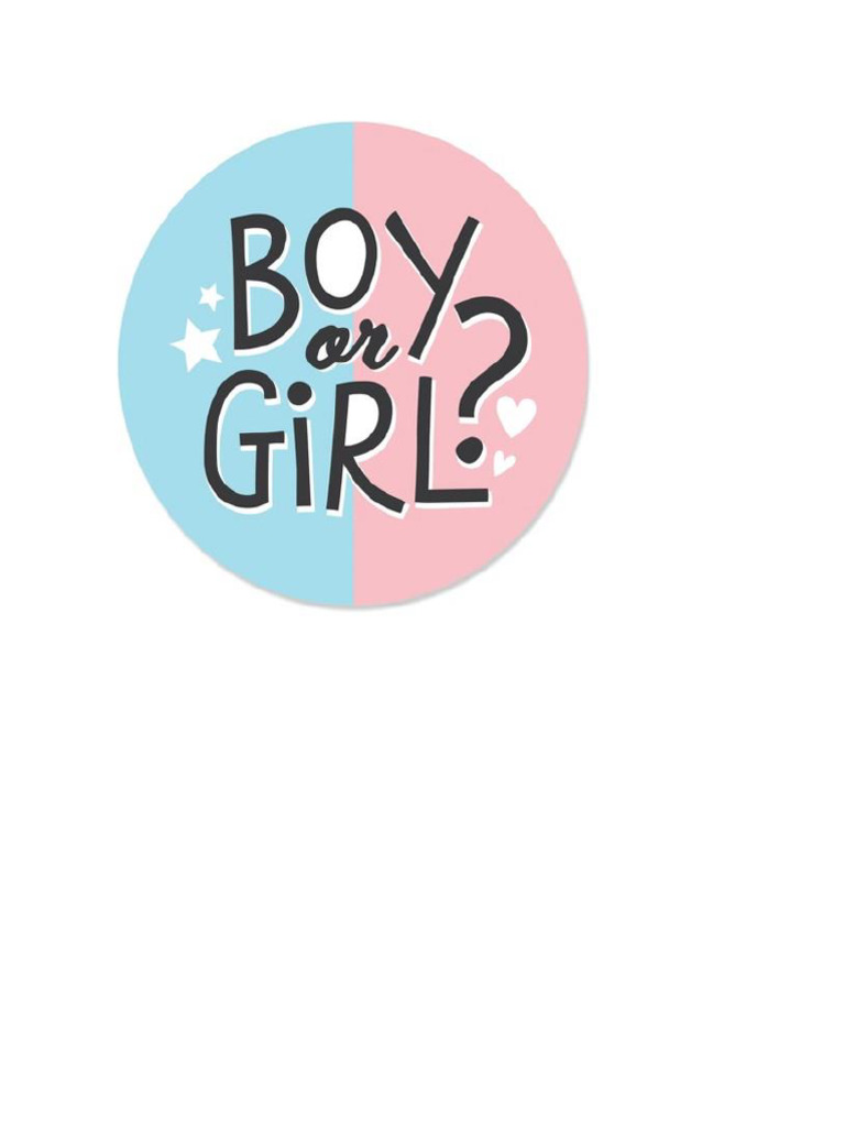 tEMPLATE FOR gENDER REVEAL | PDF