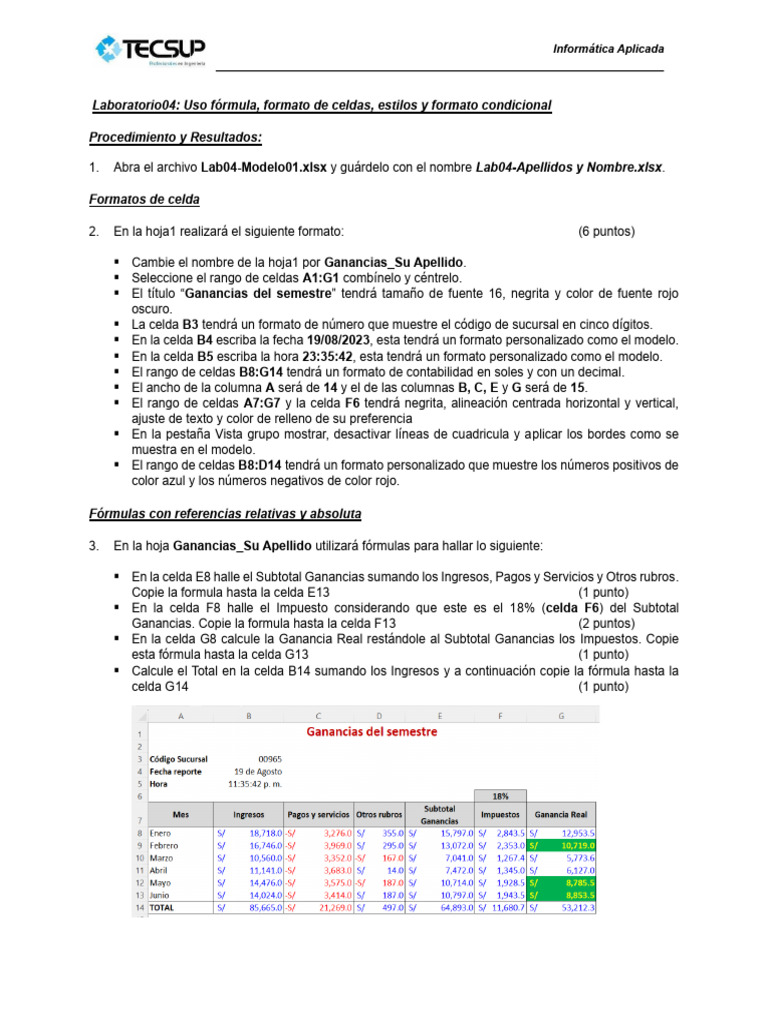 Lab 04 Calificado-1 | PDF