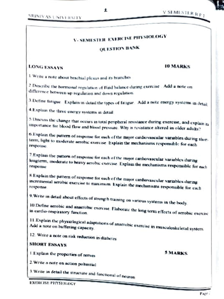 A Textbook of Sports and Exercise Physiology | PDF