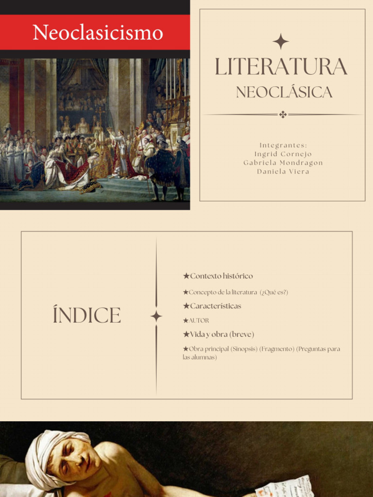 Literatura Neoclásica - Tema 3 | PDF