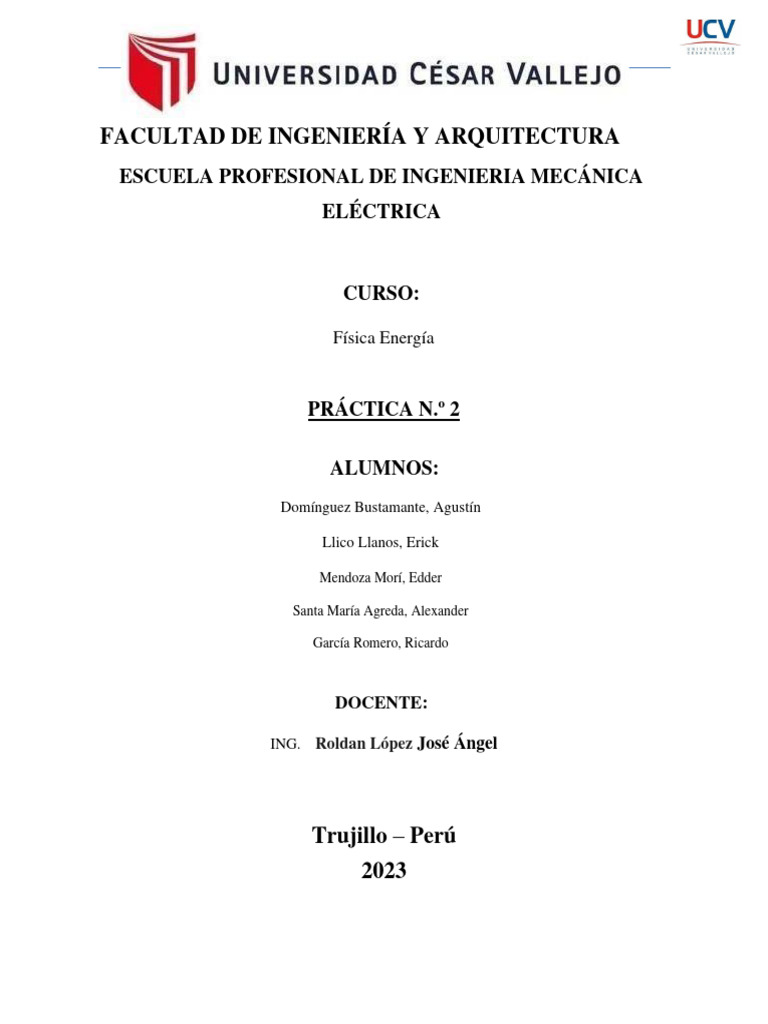 Practica 2 Fisica | PDF | Ciencia y matemáticas