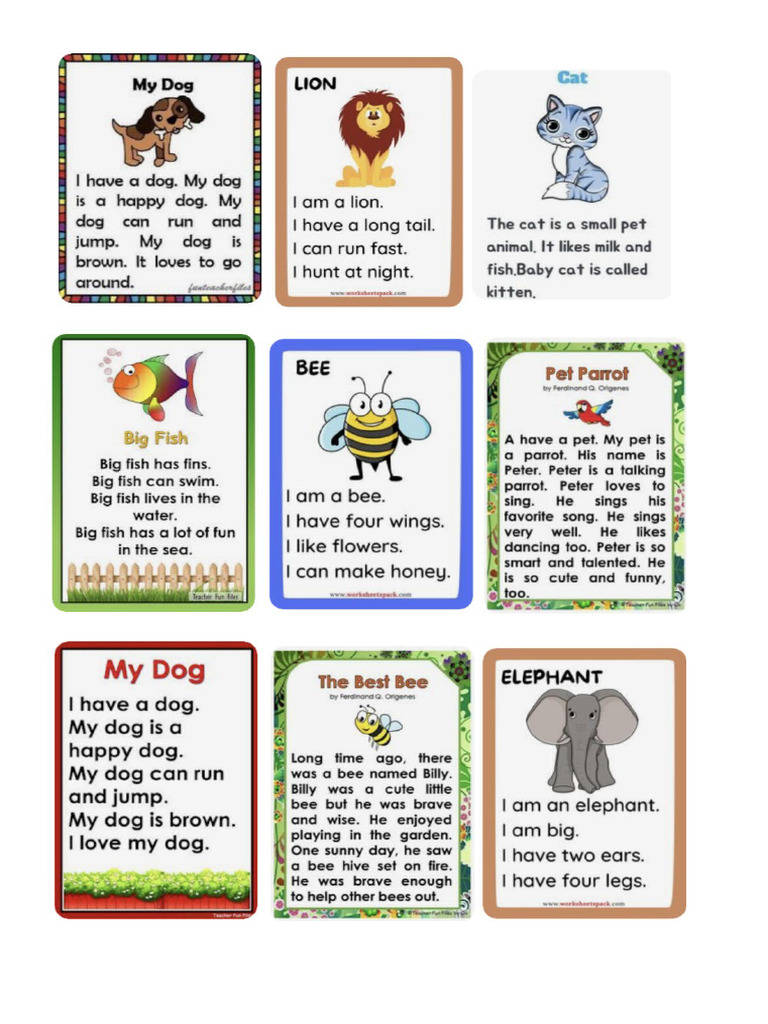 Reading Cards | PDF