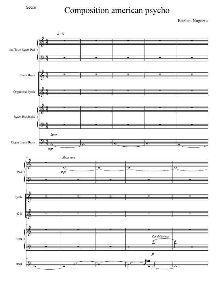 Composition American Psycho - Score | PDF
