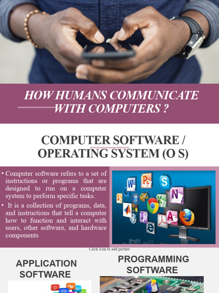 How Humans Communicate With Computers Jessa's Group | PDF | Software ...