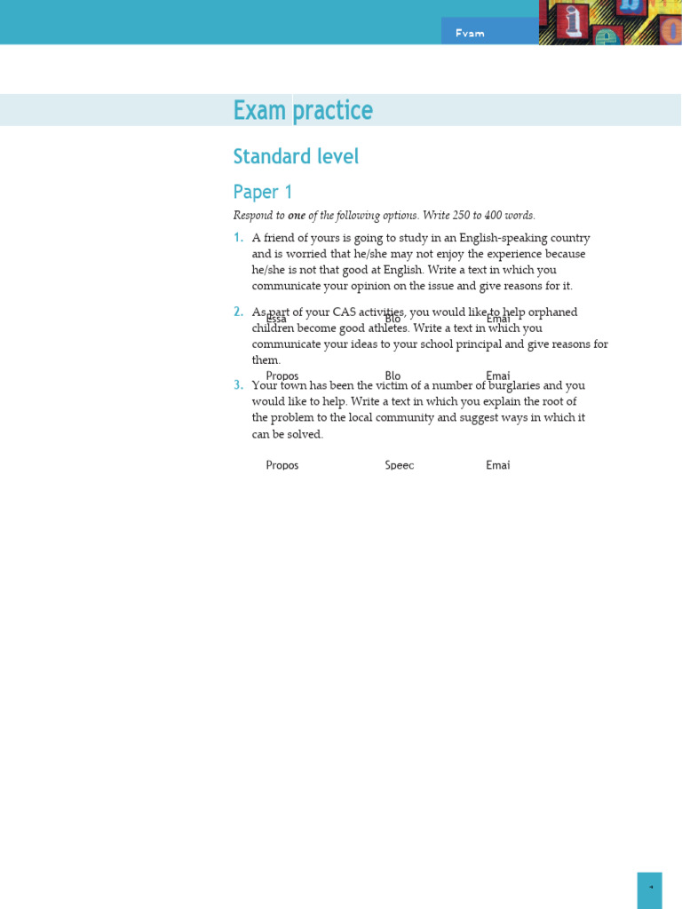 Paper 2 Practice 1 | PDF
