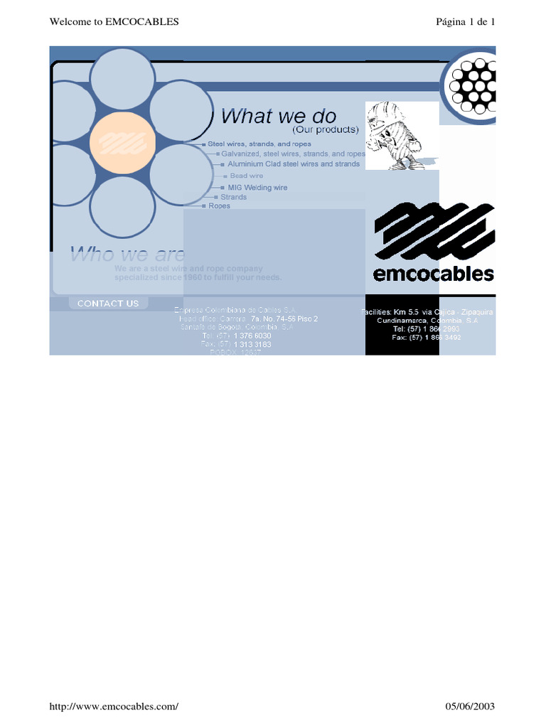 Presentacion de Emcocables | PDF