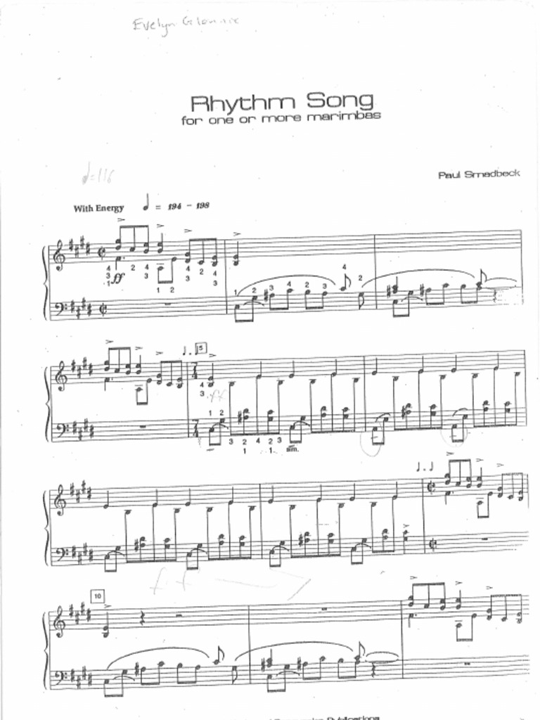 Rhythm Song-Paul Smadbeck | PDF