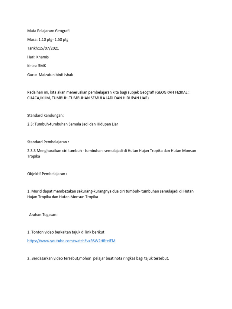 Hutan Monsun | PDF