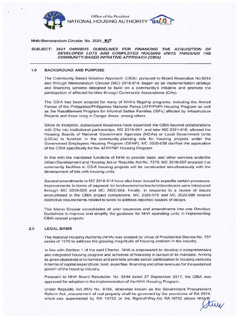 Nha MC 2021-027 Cbia | PDF