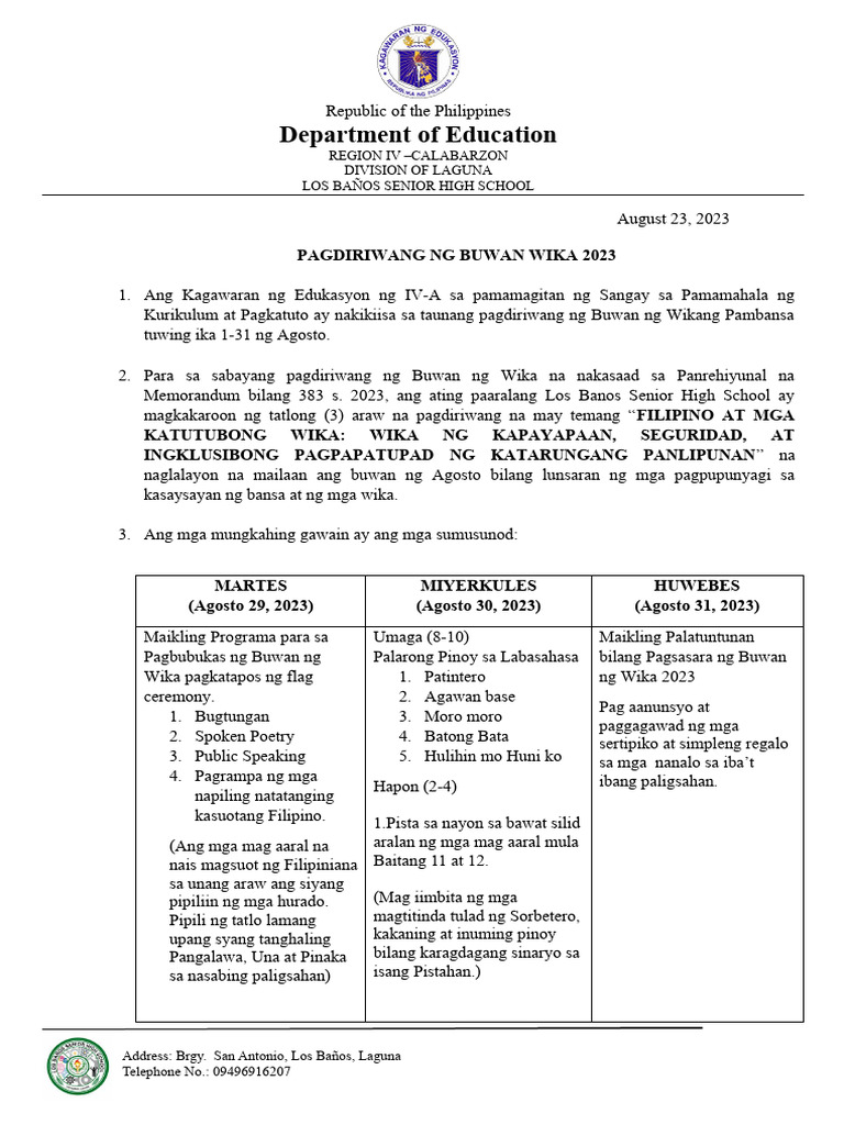 BNW Memo | PDF