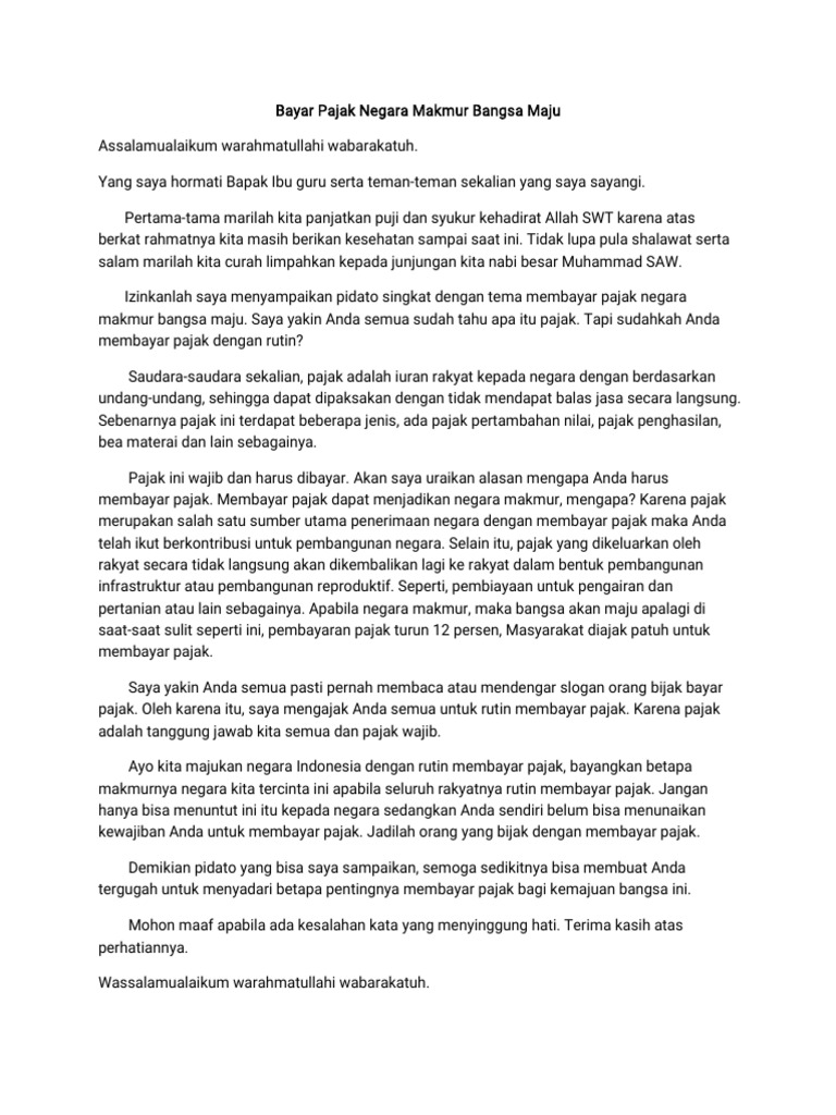 Pidato Fadilla Aditya | PDF