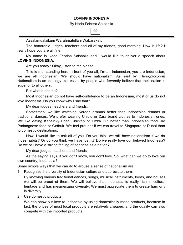 I Love Indonesia Revised | PDF | Indonesia
