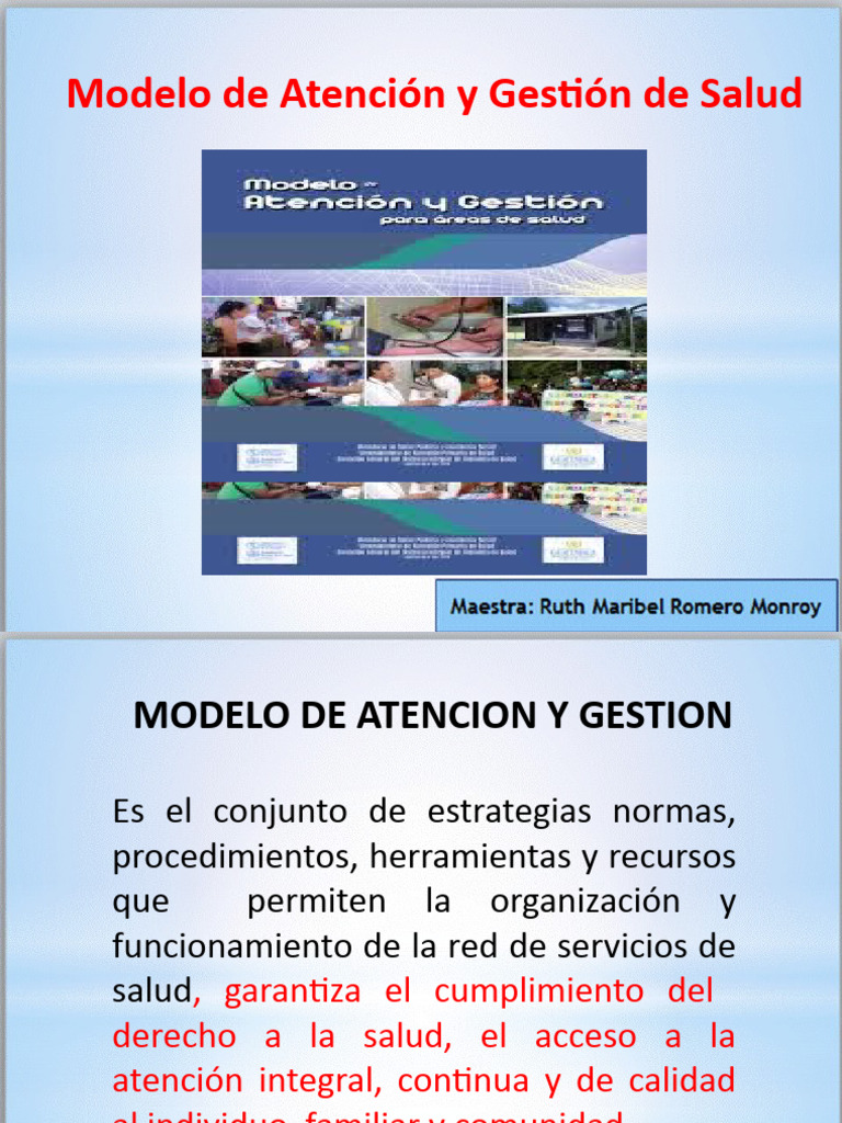 Modelo de Atención RISS | PDF | Relaciones personales, crianza y ...