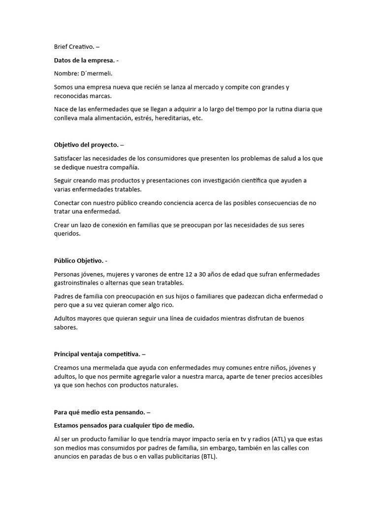 Brief Creativo | PDF