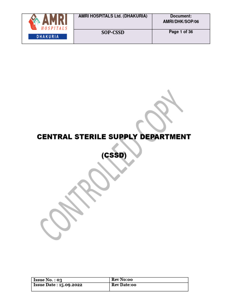 CSSD New | PDF