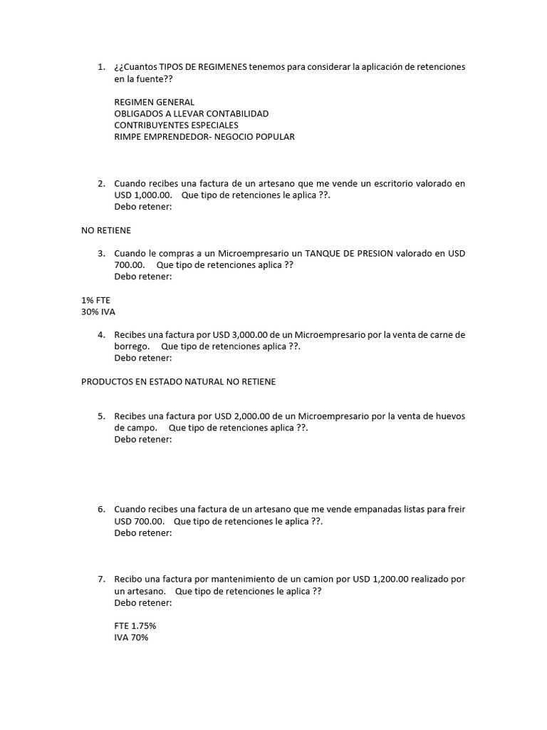 Bateria de Preguntas Asistente CxP-NICOLLE VILLON CASTRO | PDF | Negocios