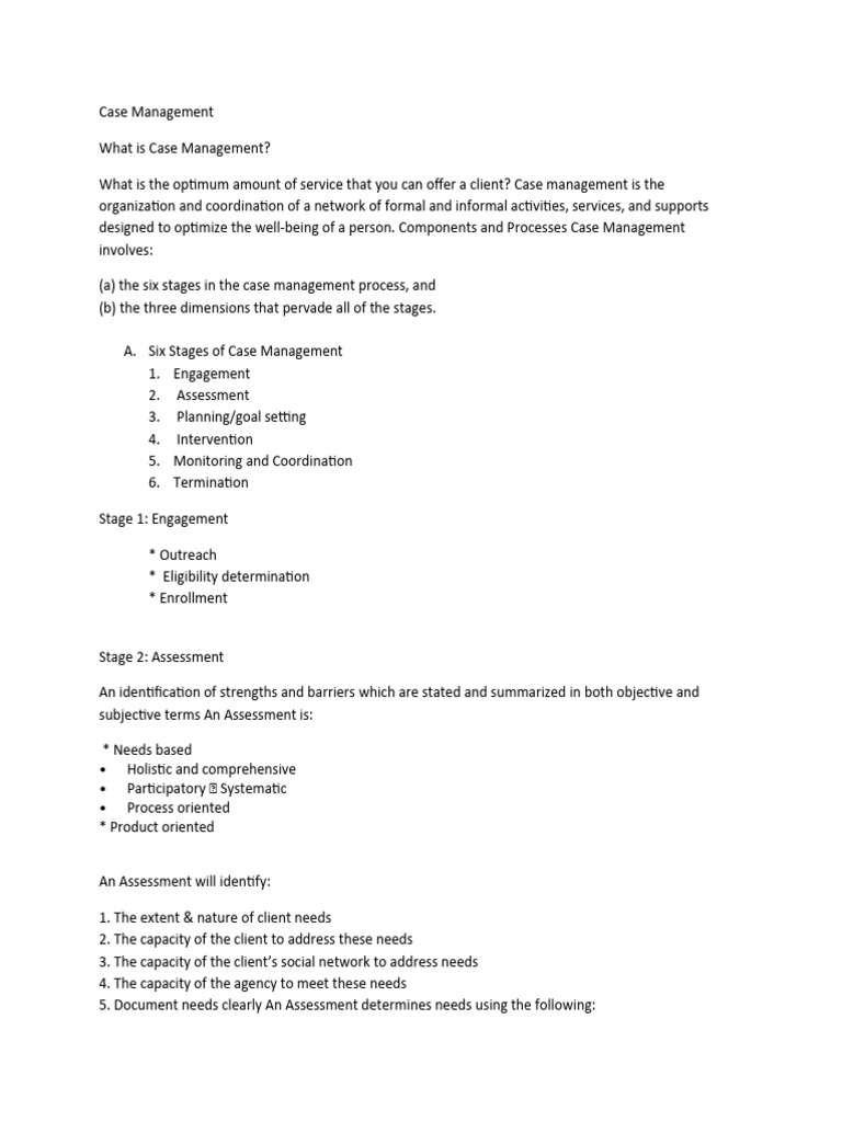 Case Management | Download Free PDF | Goal | Audit