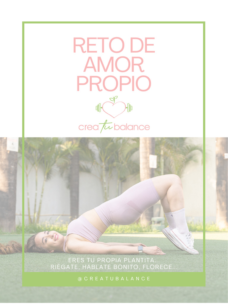 Reto Amor Propio - Crea Tu Balance | PDF | Amor | Autoestima