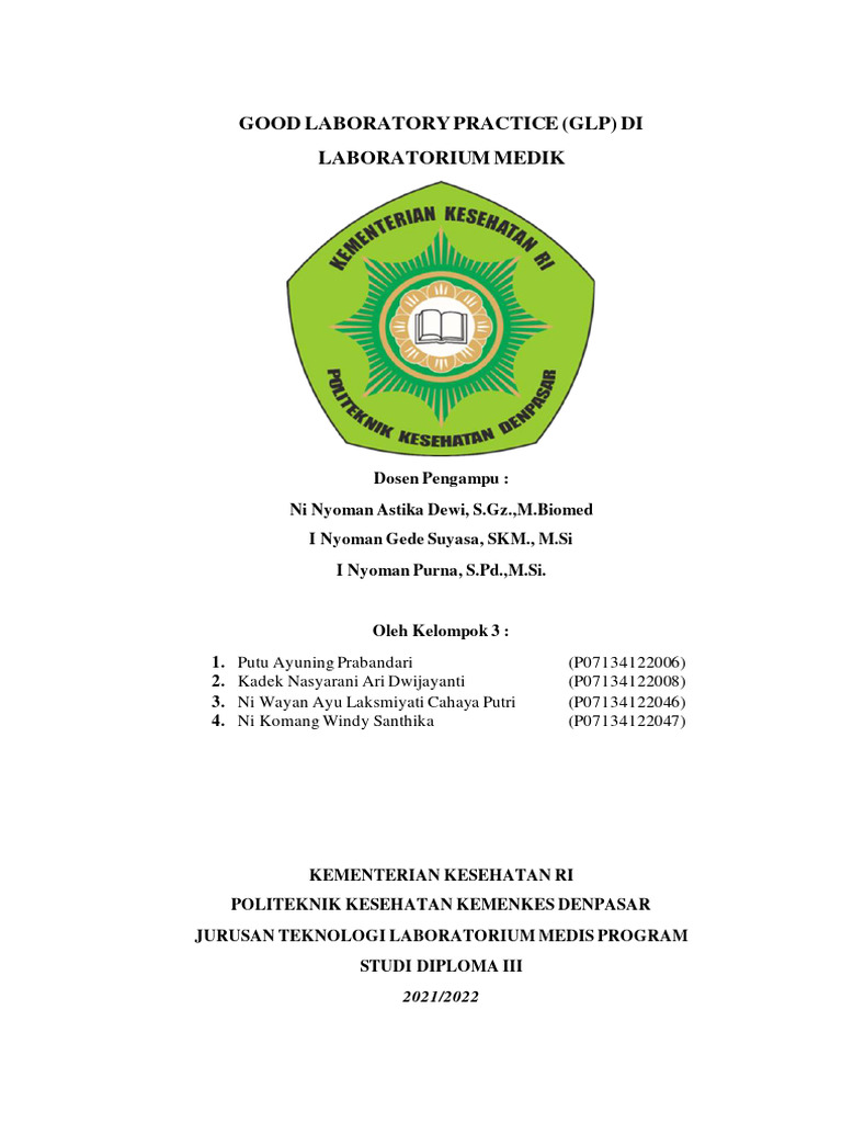 Good Laboratory Practice 1 | PDF