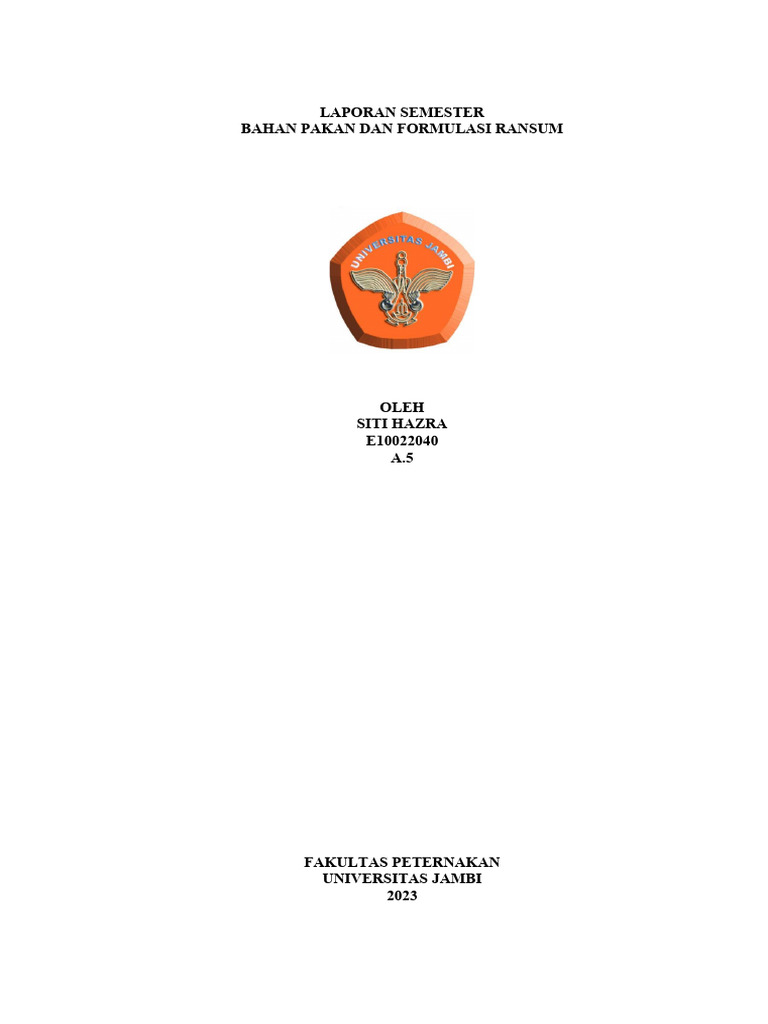 Laporan Semester BPFR Siti | PDF | Sains & Matematika