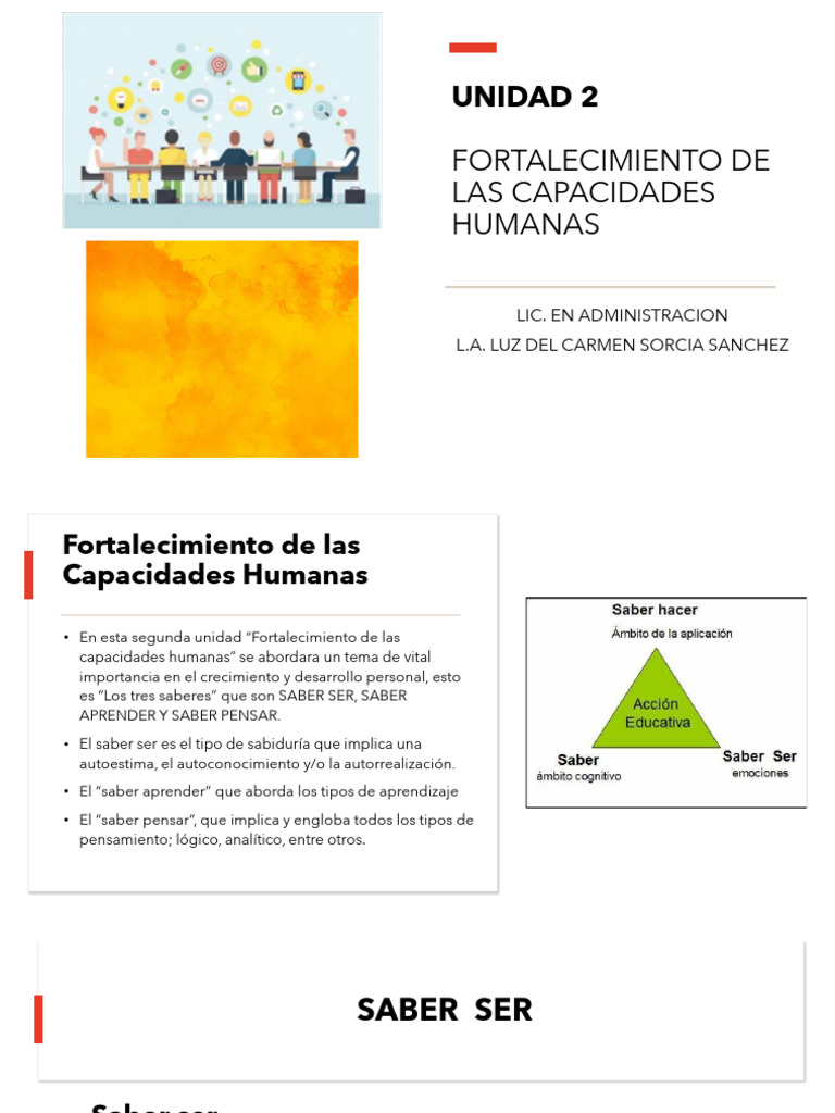Unidad 2. - Fortalecimiento de Las Cap - Hum | PDF