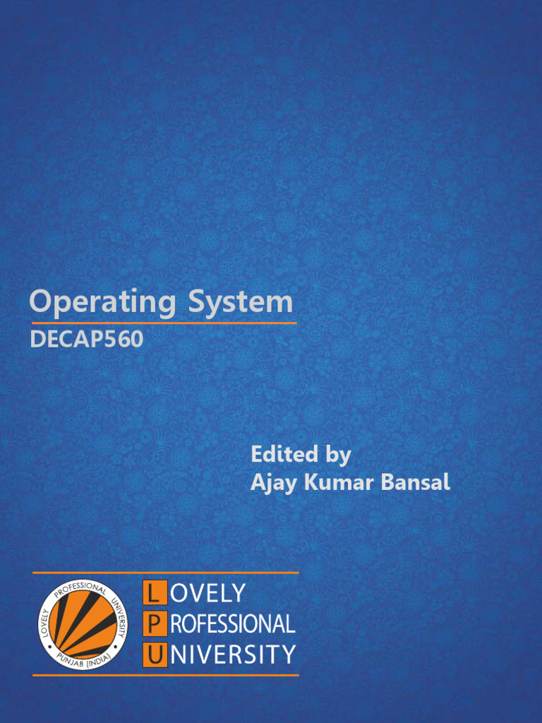 Decap560 Operating System | PDF | Operating System | Computer Data Storage Decap560 Operating System | PDF | Operating System | Computer Data Storage