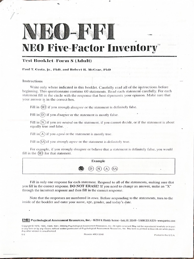 Neo - Pi | PDF