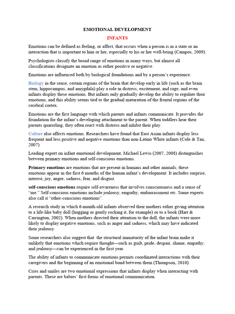 Emotional Development Pdf