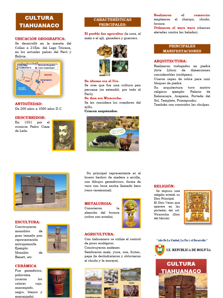Cultura Tiahuanaco: Historia y Características | PDF